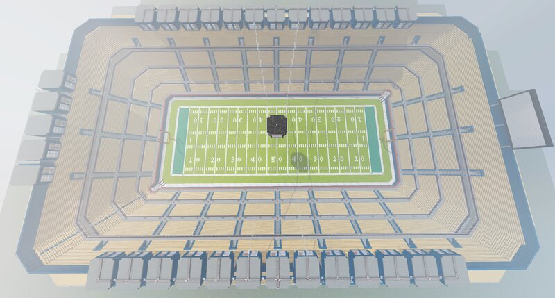 Large football stadium for PVP arena or just decoration Minecraft Map