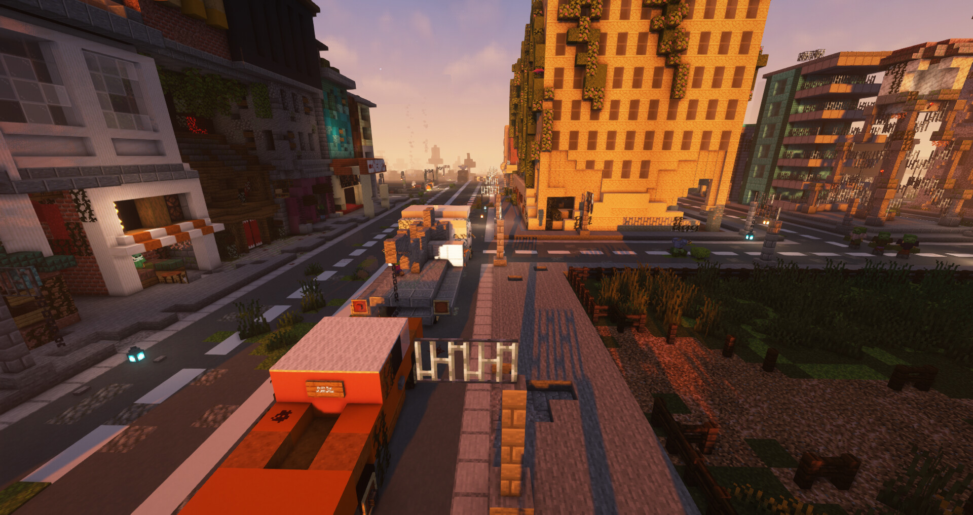 Apocalypse City build by the Artful Community Minecraft Map
