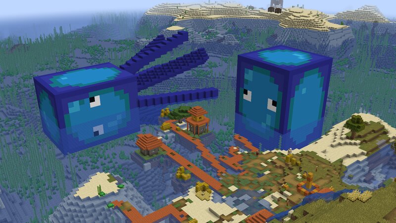 Squid Mob Statues Minecraft Map