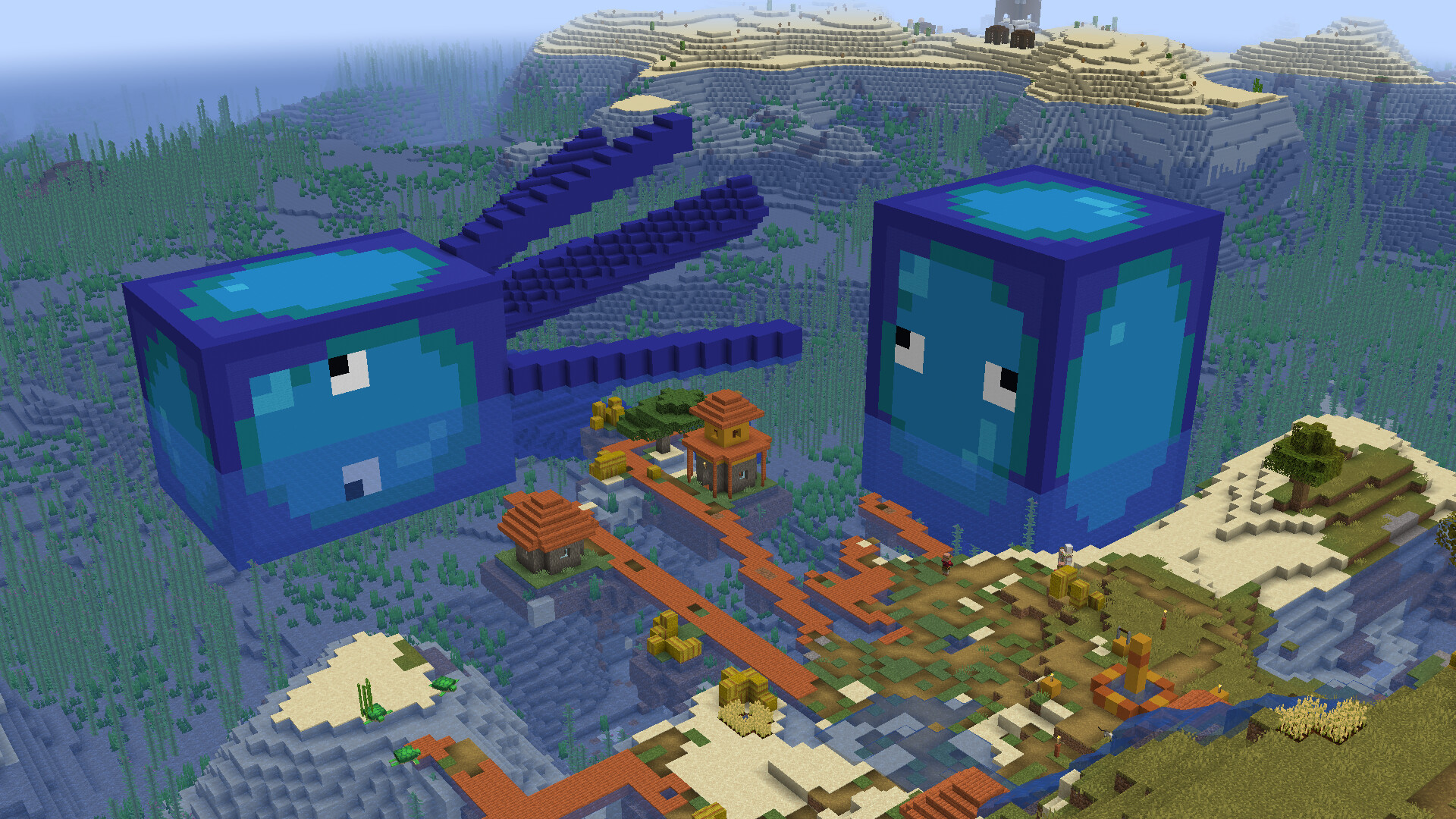 Squid Mob Statues Minecraft Map