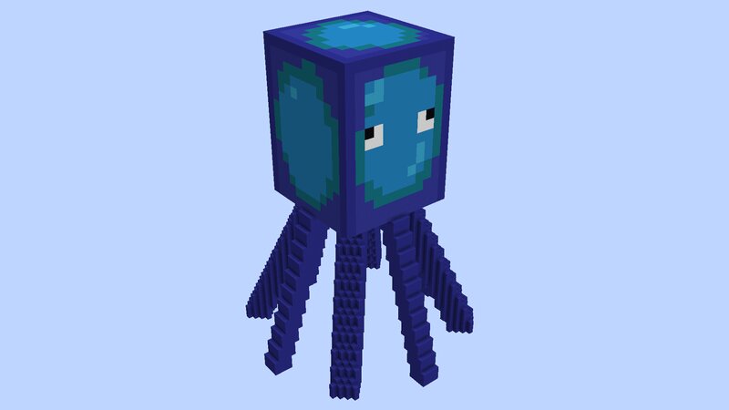 Squid Mob Statues Minecraft Map