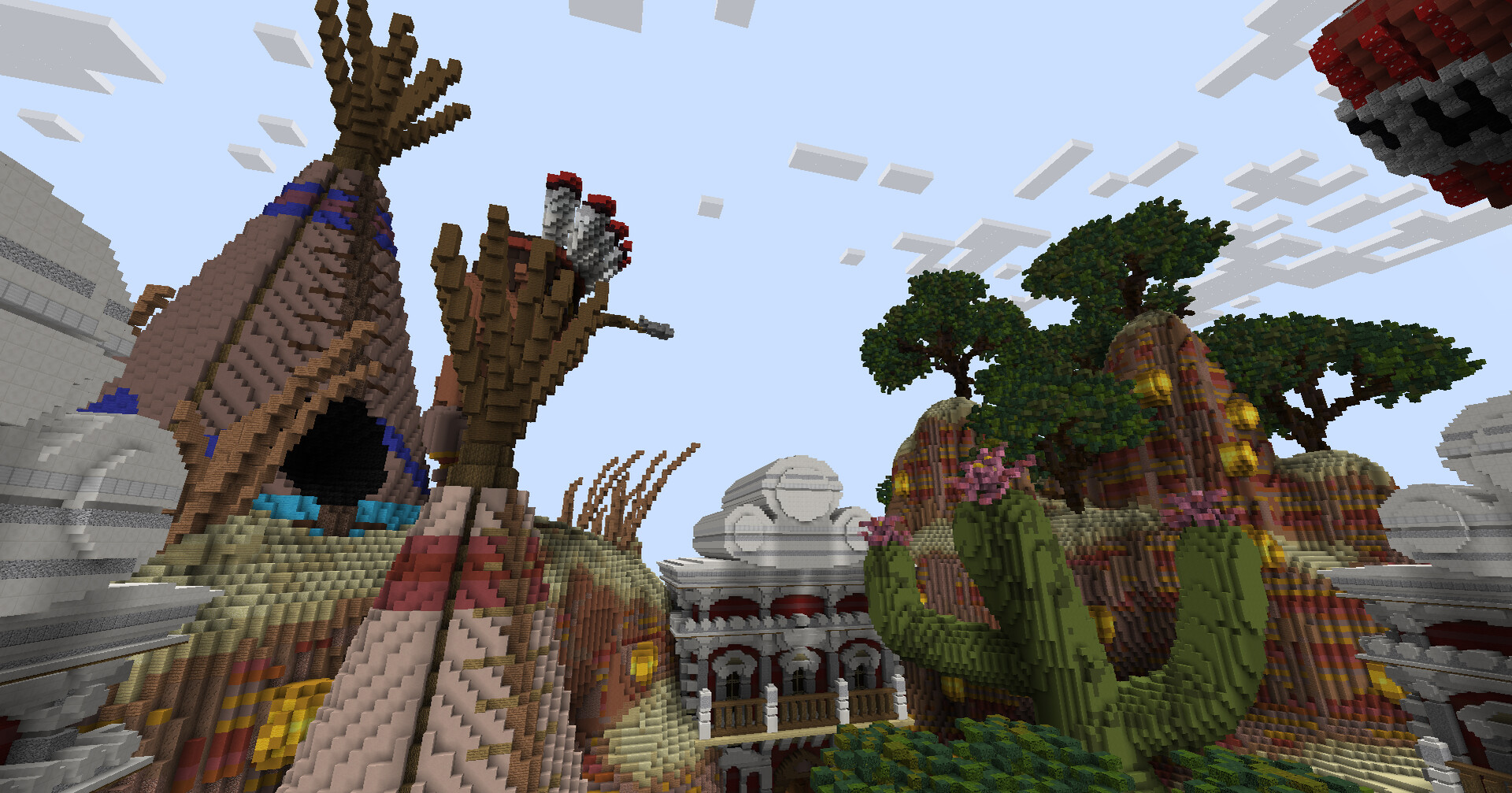 Tropical Hub Minecraft Map