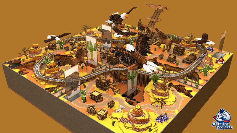 KitMap Spawn + Warzone – WESTERN Theme Minecraft Map