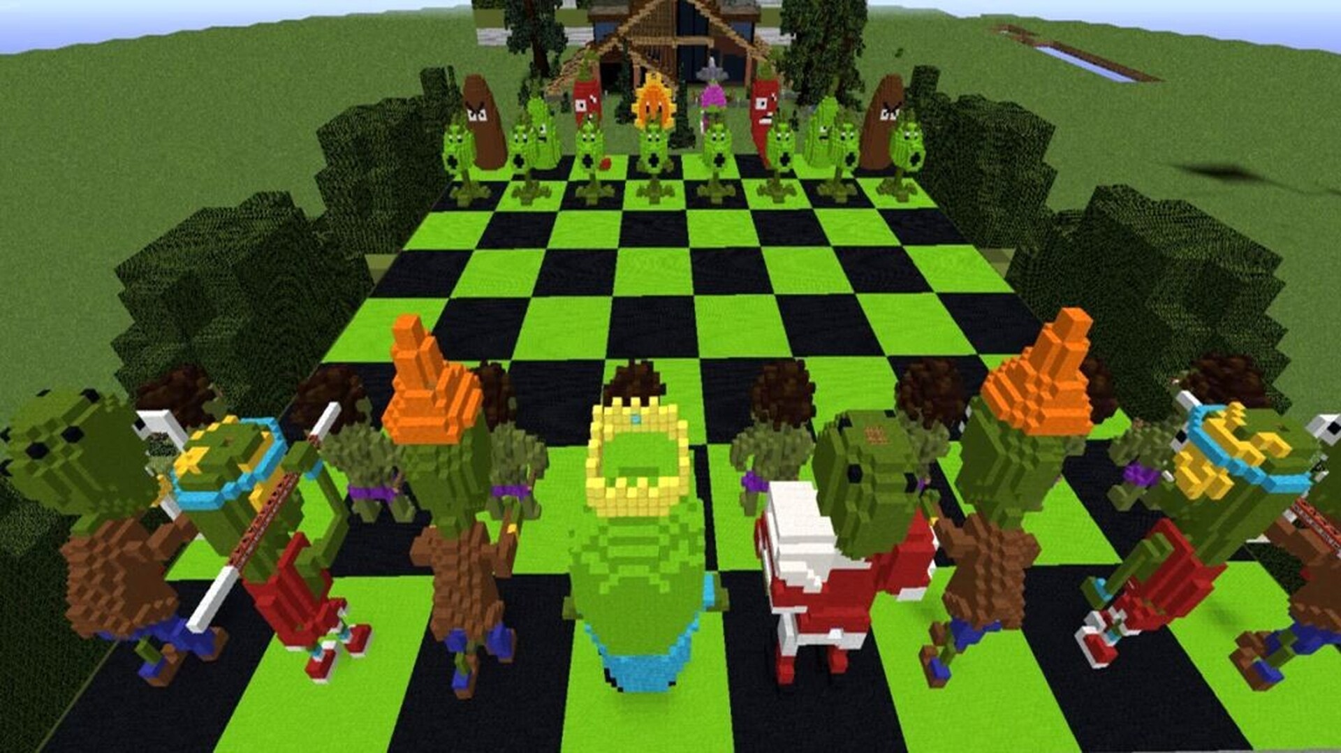 Minecraft CHess Plants vs Zombies Garden Warfare 3 PvZ Lego Build ...