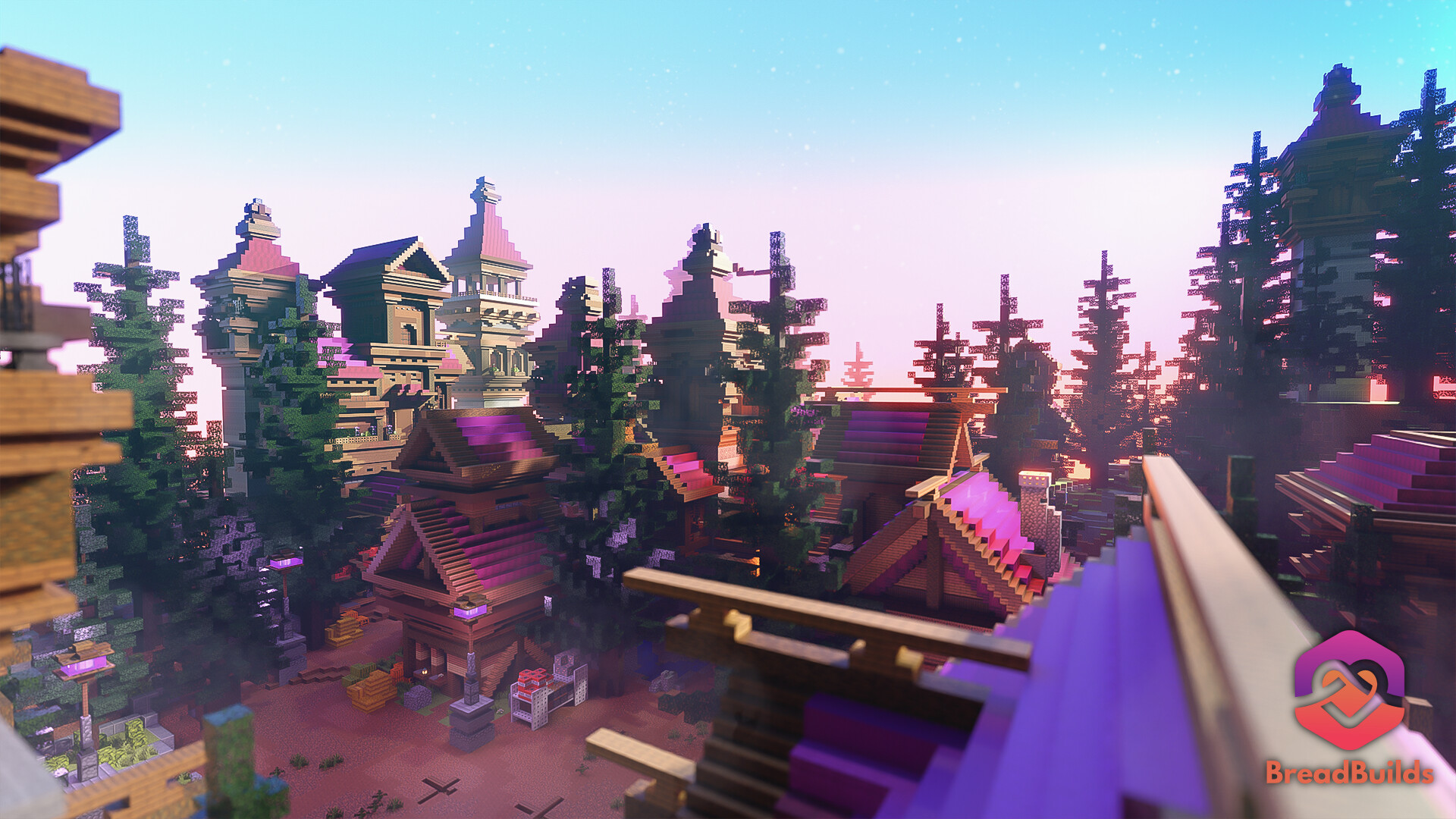 Magical Medieval Town Minecraft Map