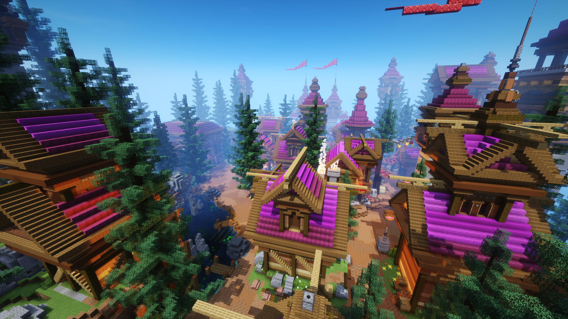 Magical Medieval Town Minecraft Map