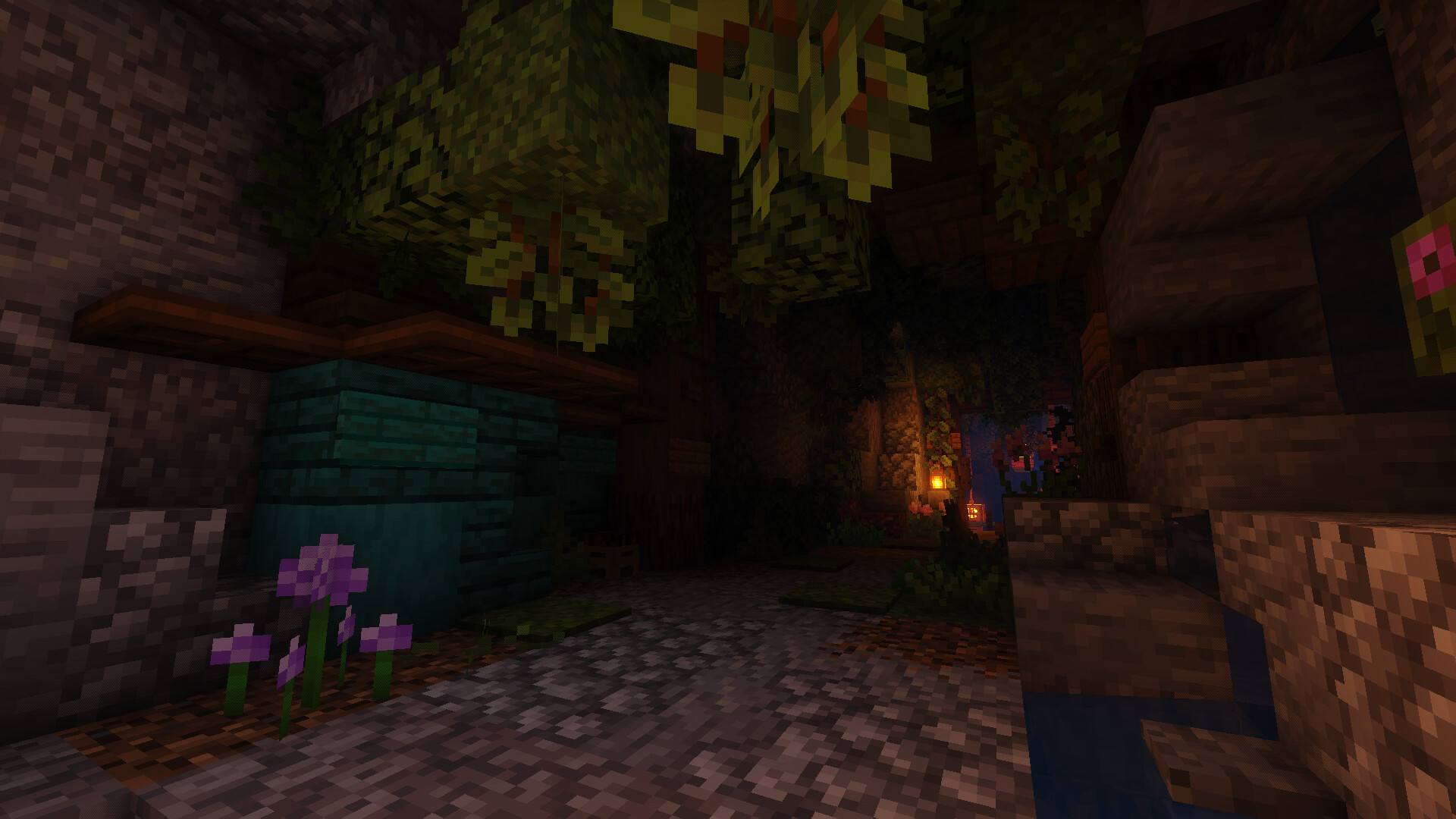 The Emerald pass - Lush Cavern - Fables and Fantasy RP Minecraft Map