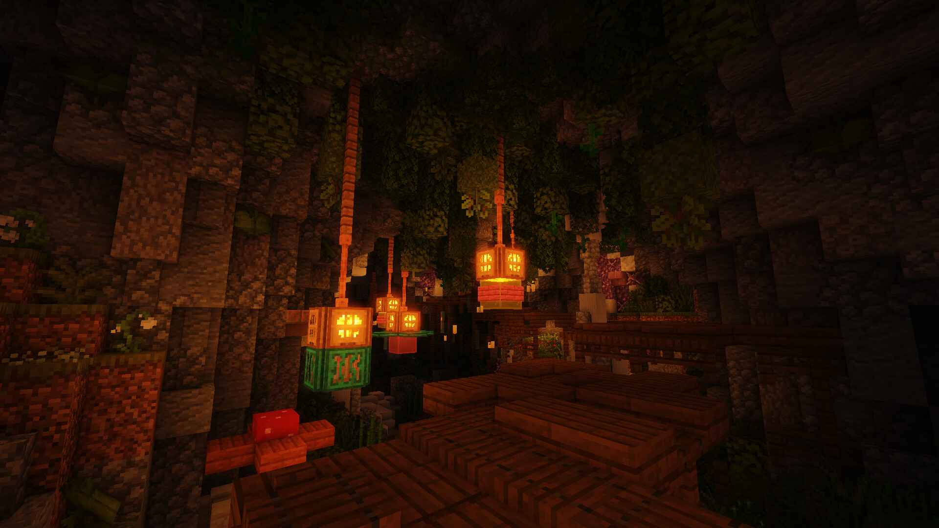 The Emerald pass - Lush Cavern - Fables and Fantasy RP Minecraft Map