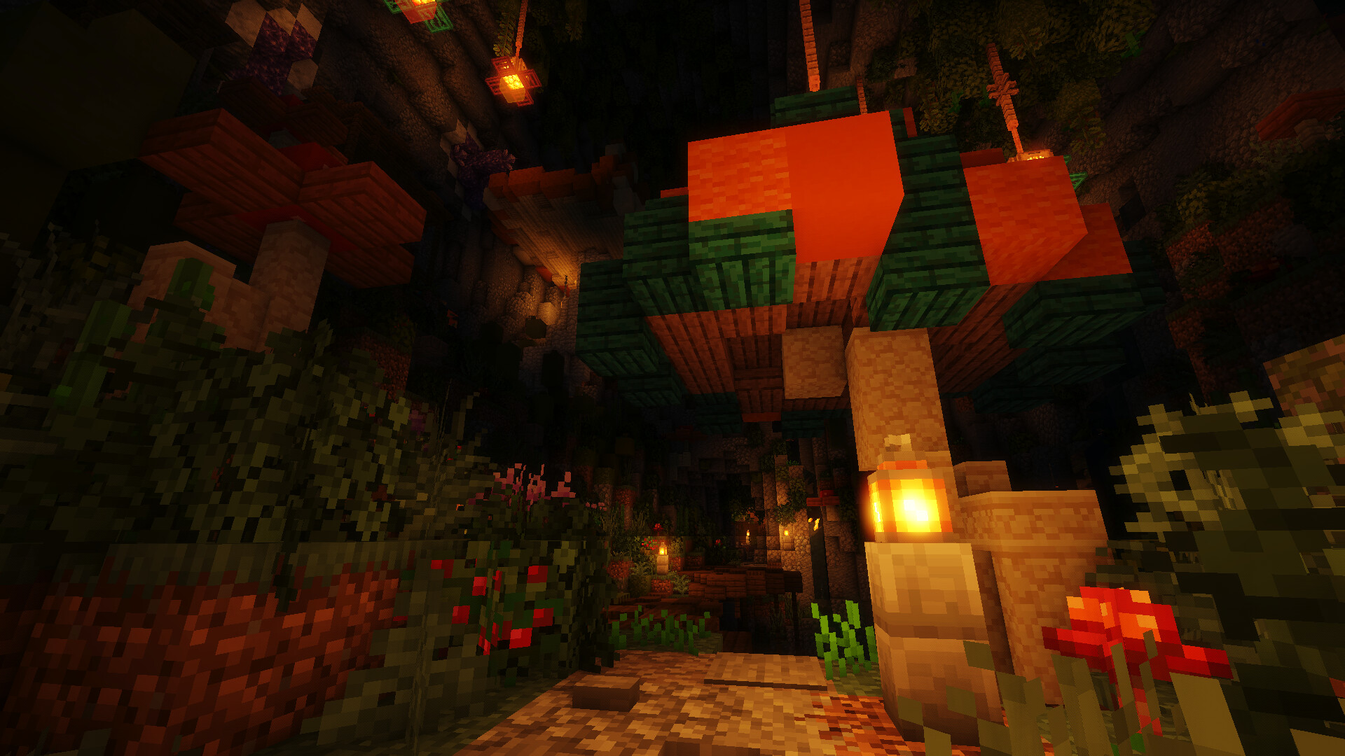 The Emerald pass - Lush Cavern - Fables and Fantasy RP Minecraft Map