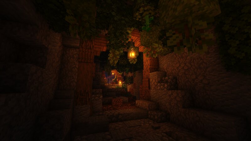 The Emerald pass - Lush Cavern - Fables and Fantasy RP Minecraft Map