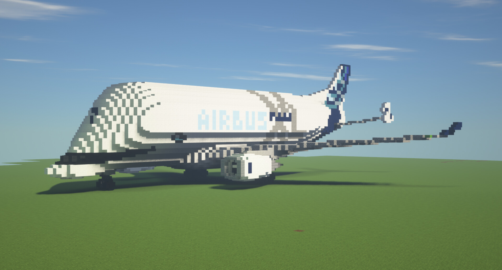 Updated Airbus Beluga XL 1.5:1 scale Minecraft Map