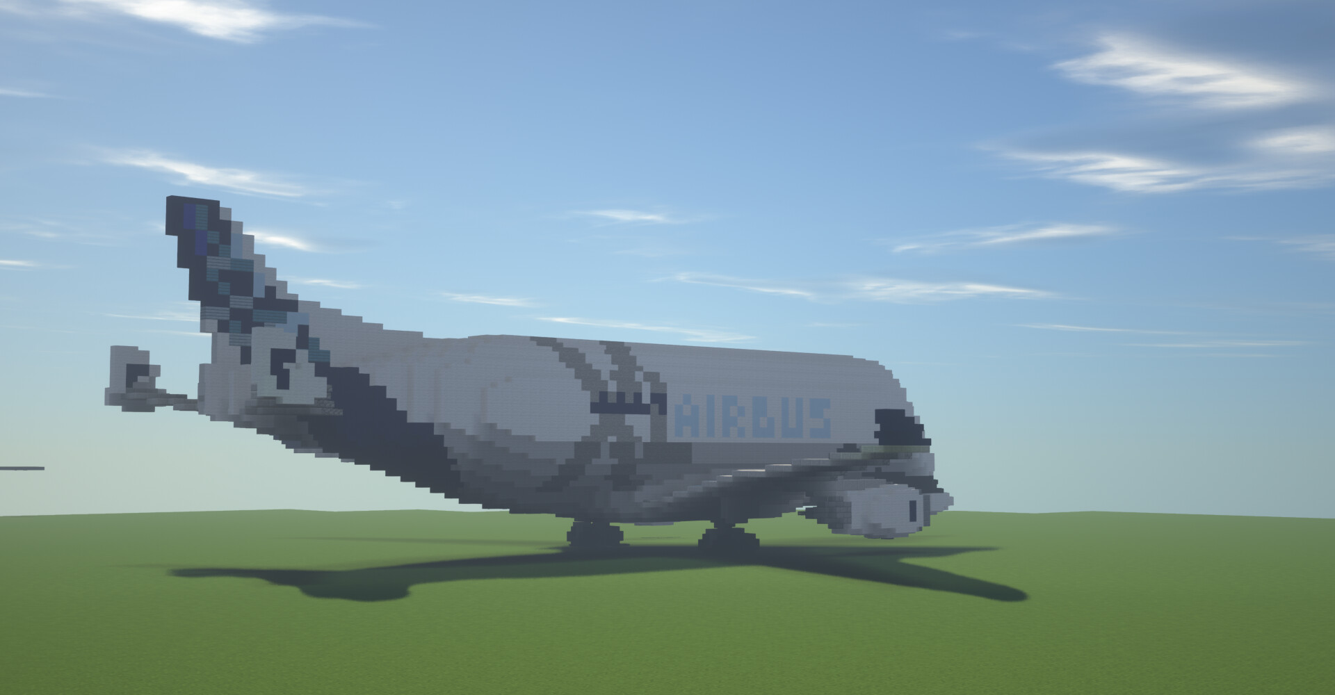 Updated Airbus Beluga XL 1.5:1 scale Minecraft Map