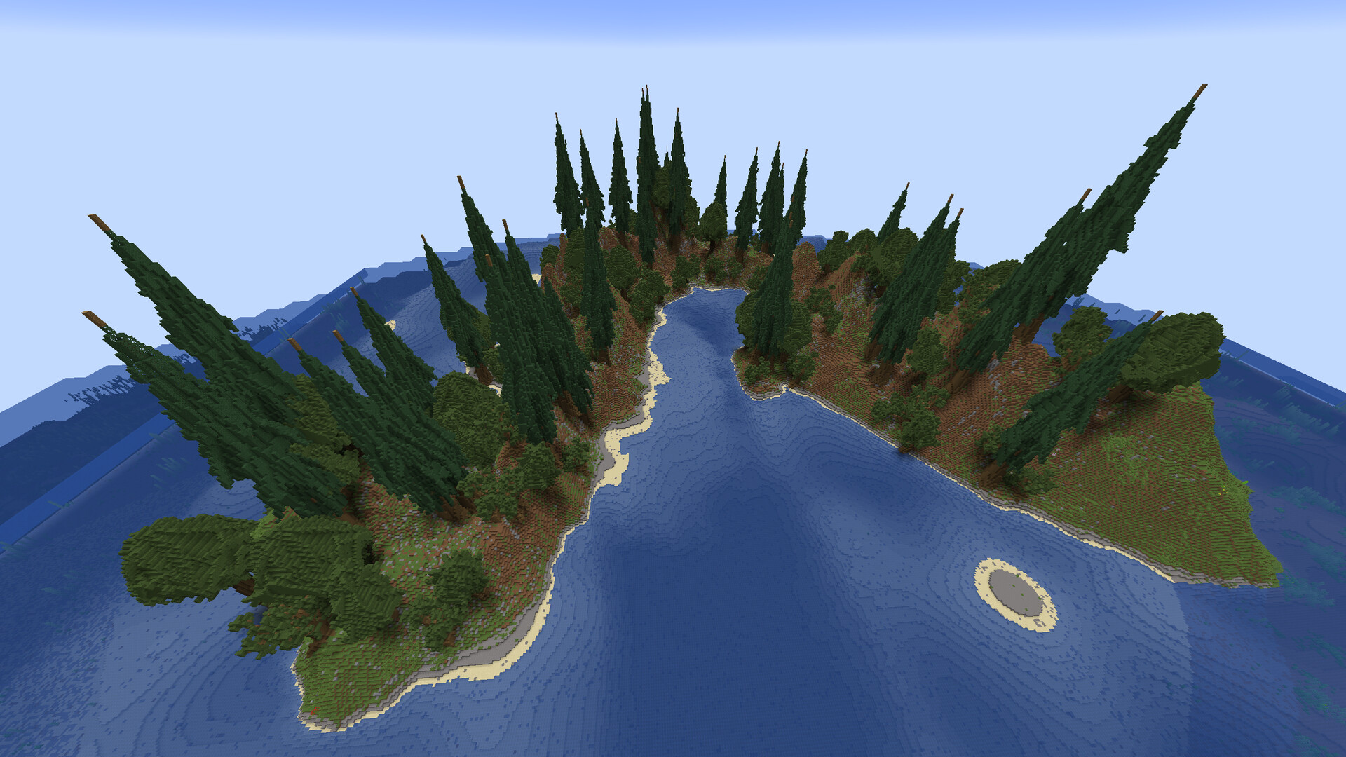 The island (a free worldpainter map made by me on my first day using it ...