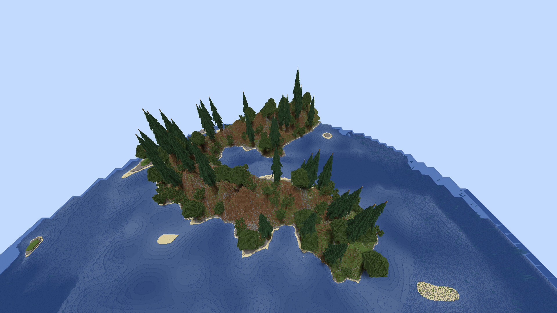 The island (a free worldpainter map made by me on my first day using it ...