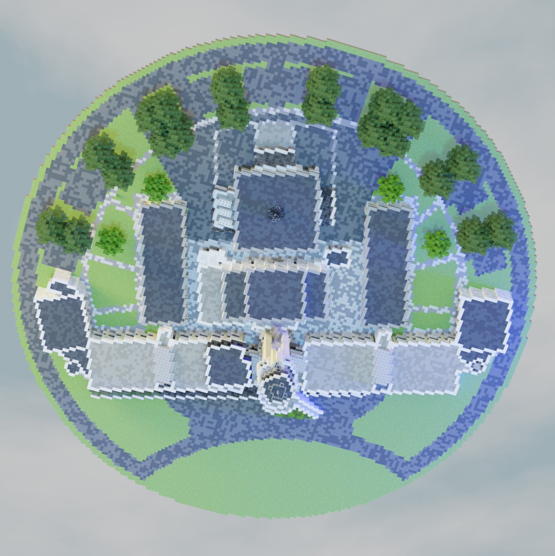 Toulouse-Blagnac airport control tower - BTE 1:1 scale Minecraft Map