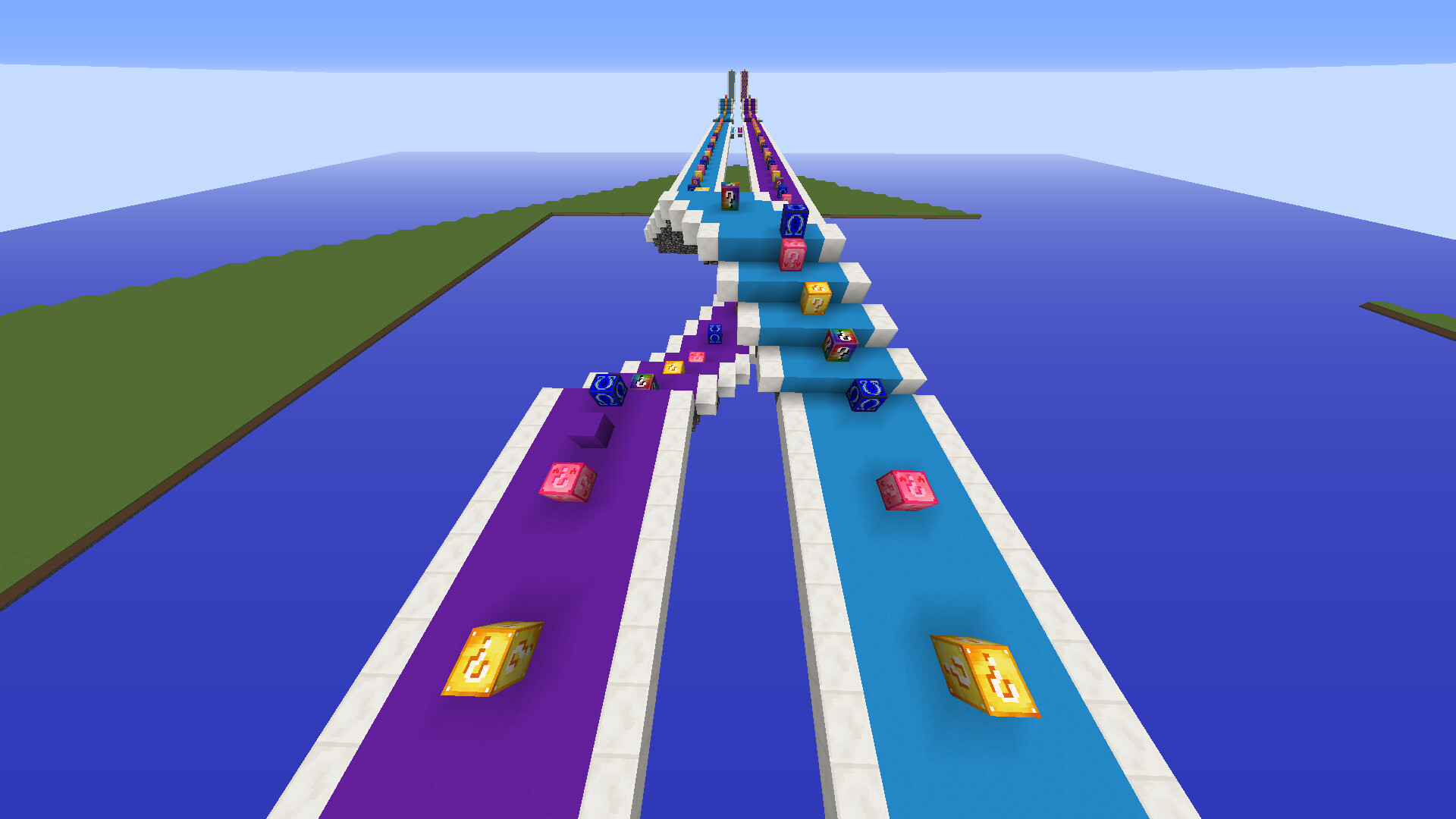 lucky block race Minecraft Map