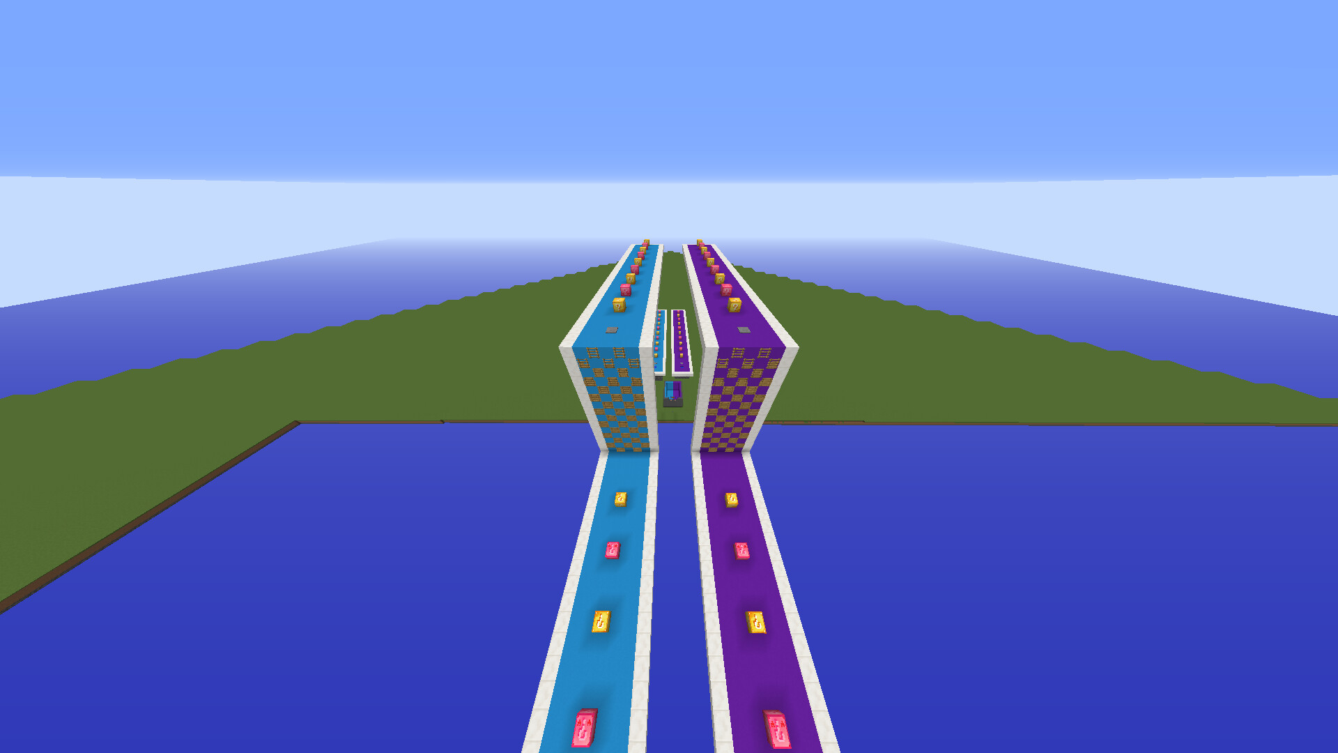 lucky block race Minecraft Map