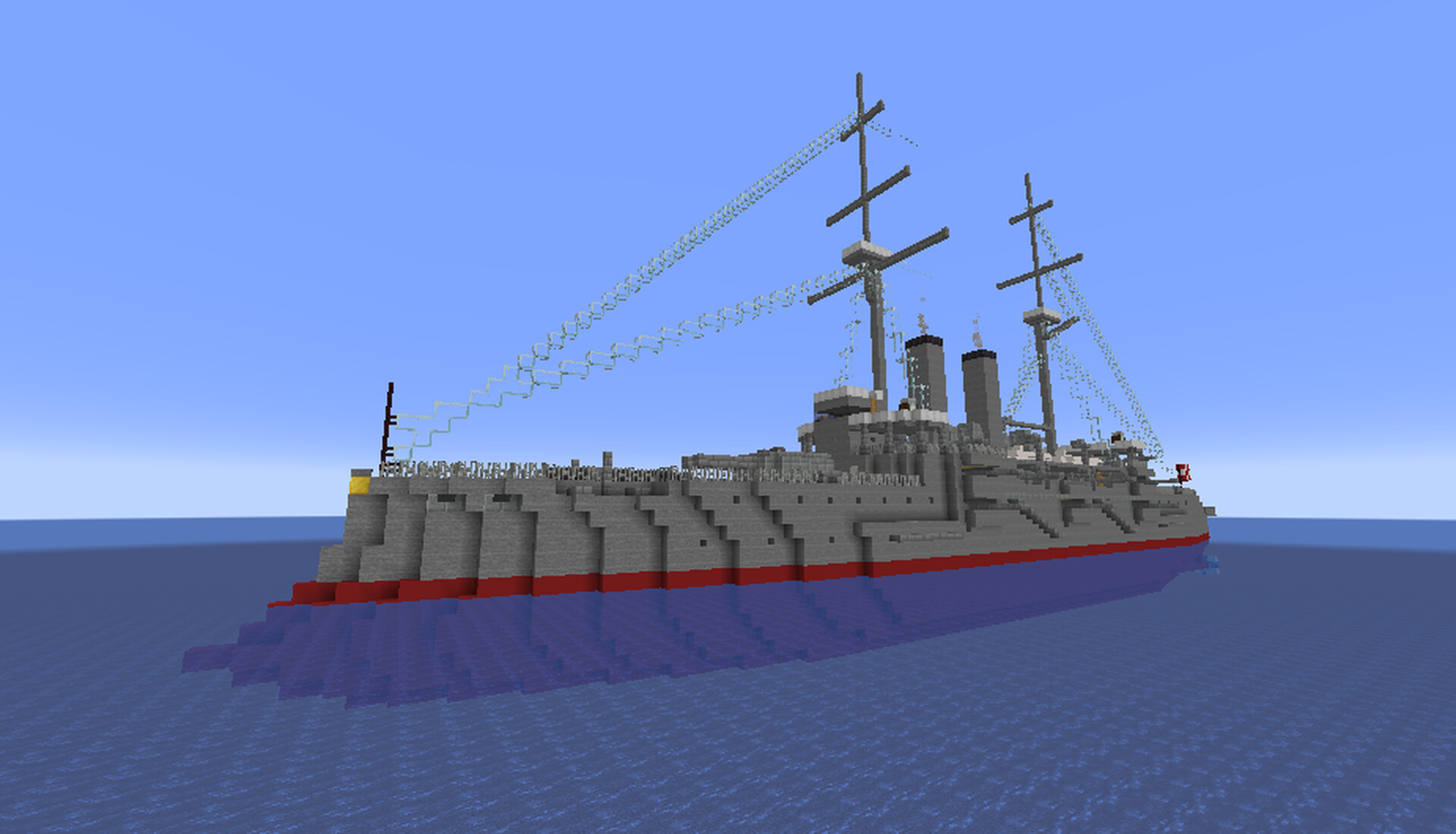 Asama-class Armored Cruisers - Imperial Japanese Navy (November 1908) Minecraft Map