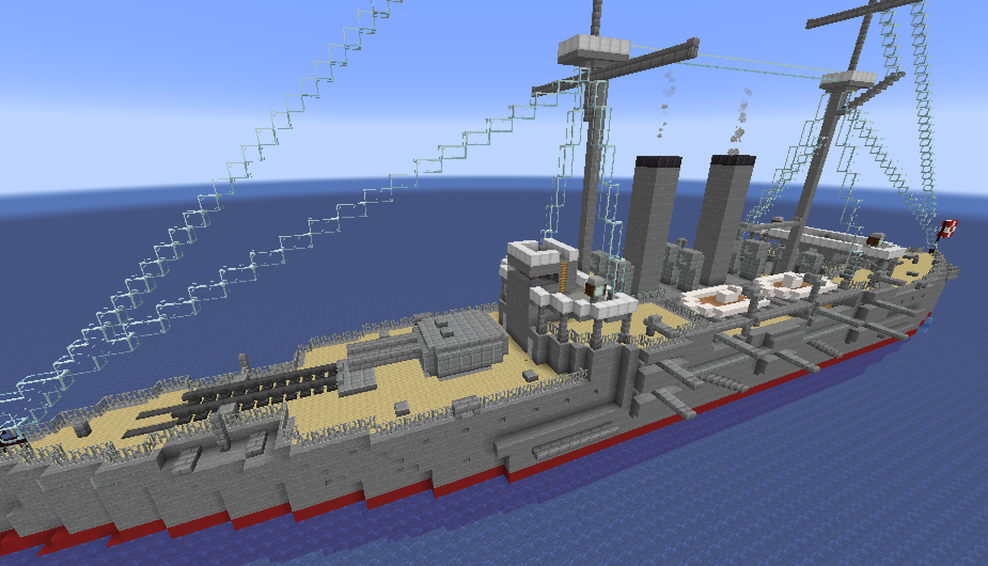 Asama-class Armored Cruisers - Imperial Japanese Navy (November 1908) Minecraft Map