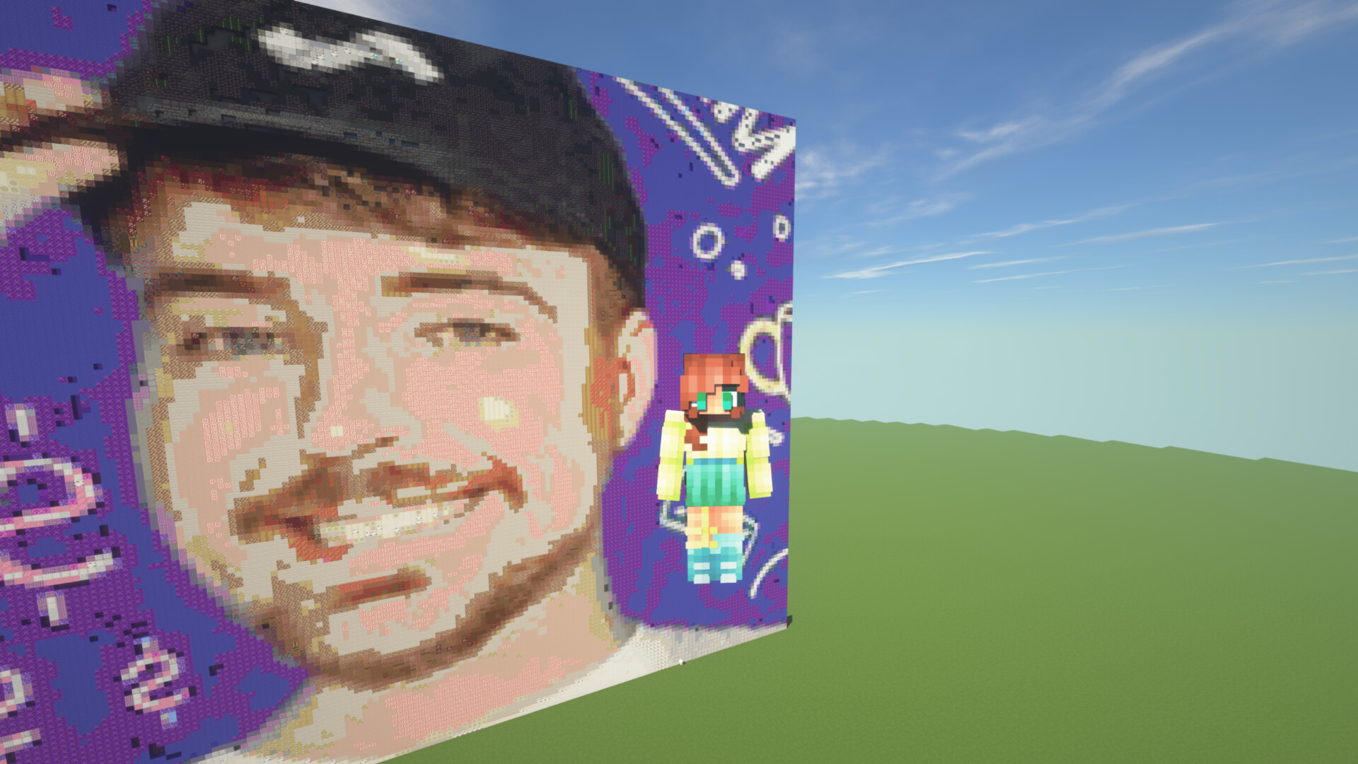 MR BEAST -HUGE PIXEL ART - FREE DOWNLOAD! Minecraft Map