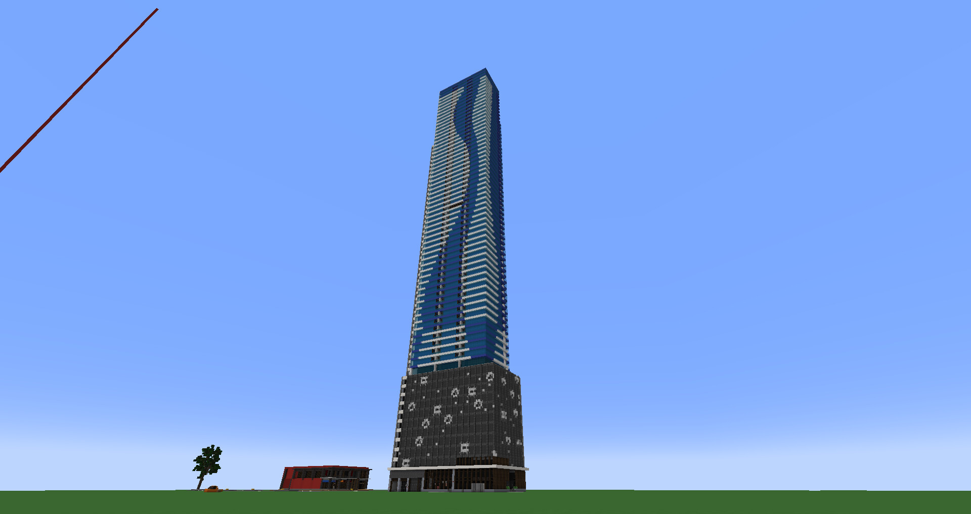 500 Elizabeth Street Melbourne 1.25:1 scale Minecraft Map