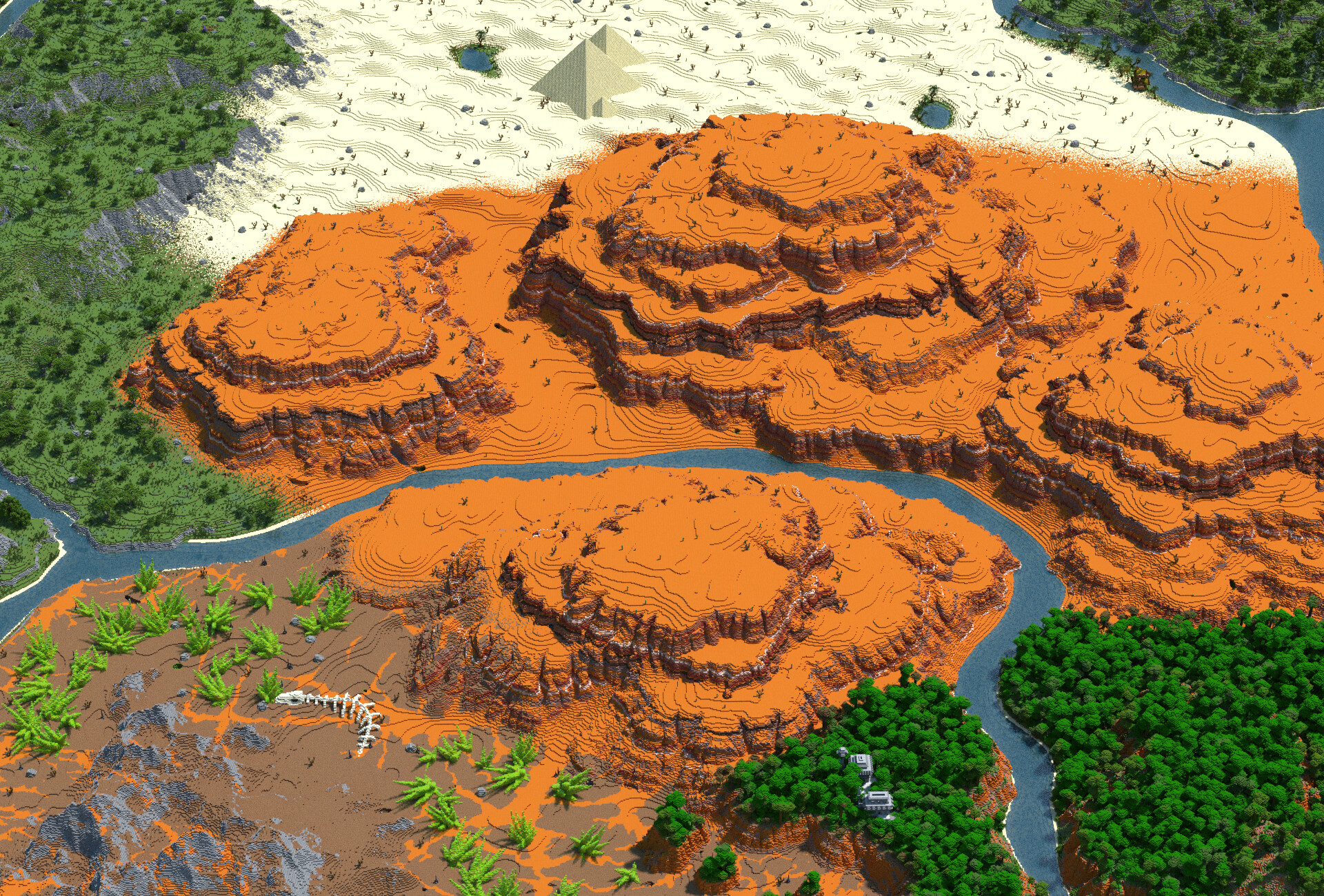 Fantasy survival map [5000x5000] World painter Minecraft Map