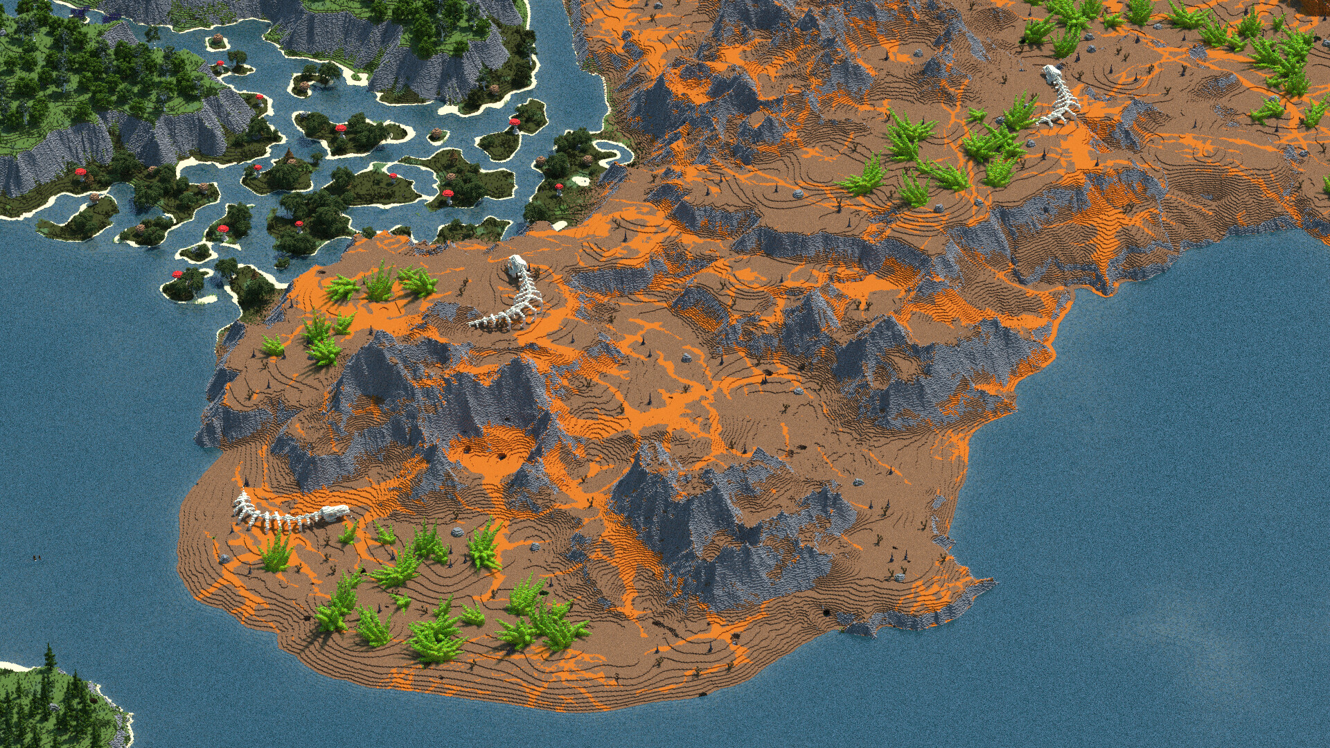 Fantasy survival map [5000x5000] World painter Minecraft Map