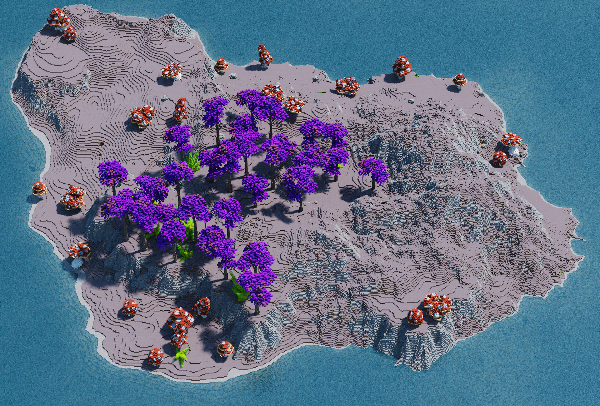 Fantasy survival map [5000x5000] World painter Minecraft Map