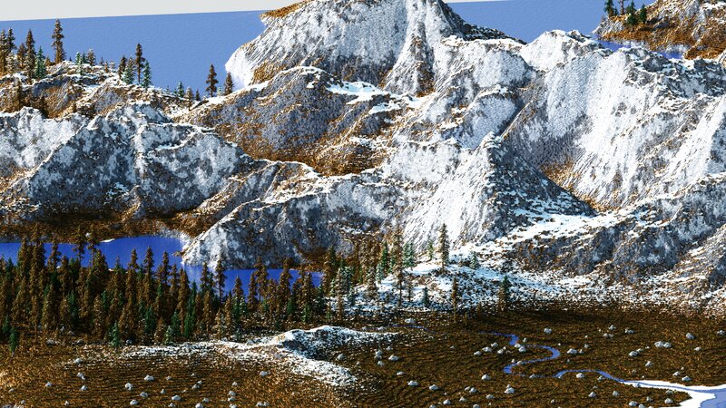 Tundra Land | 5000 x 7000 | Java Edition | 1.18+ Minecraft Map