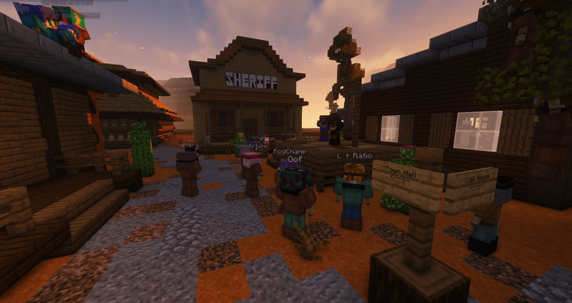 Wild West Build by the ArtfulMelody Community Minecraft Map