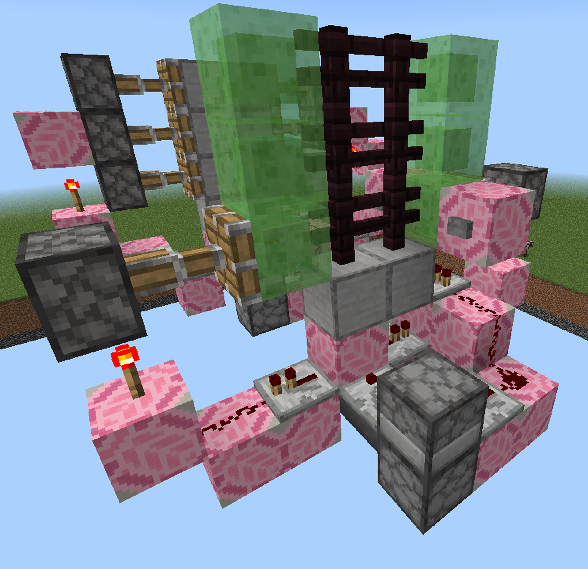 Two 2x3 piston doors Minecraft Map
