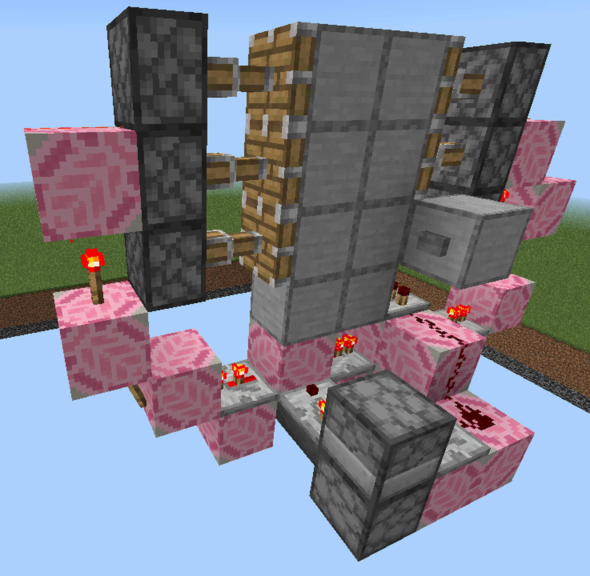 Two 2x3 piston doors Minecraft Map
