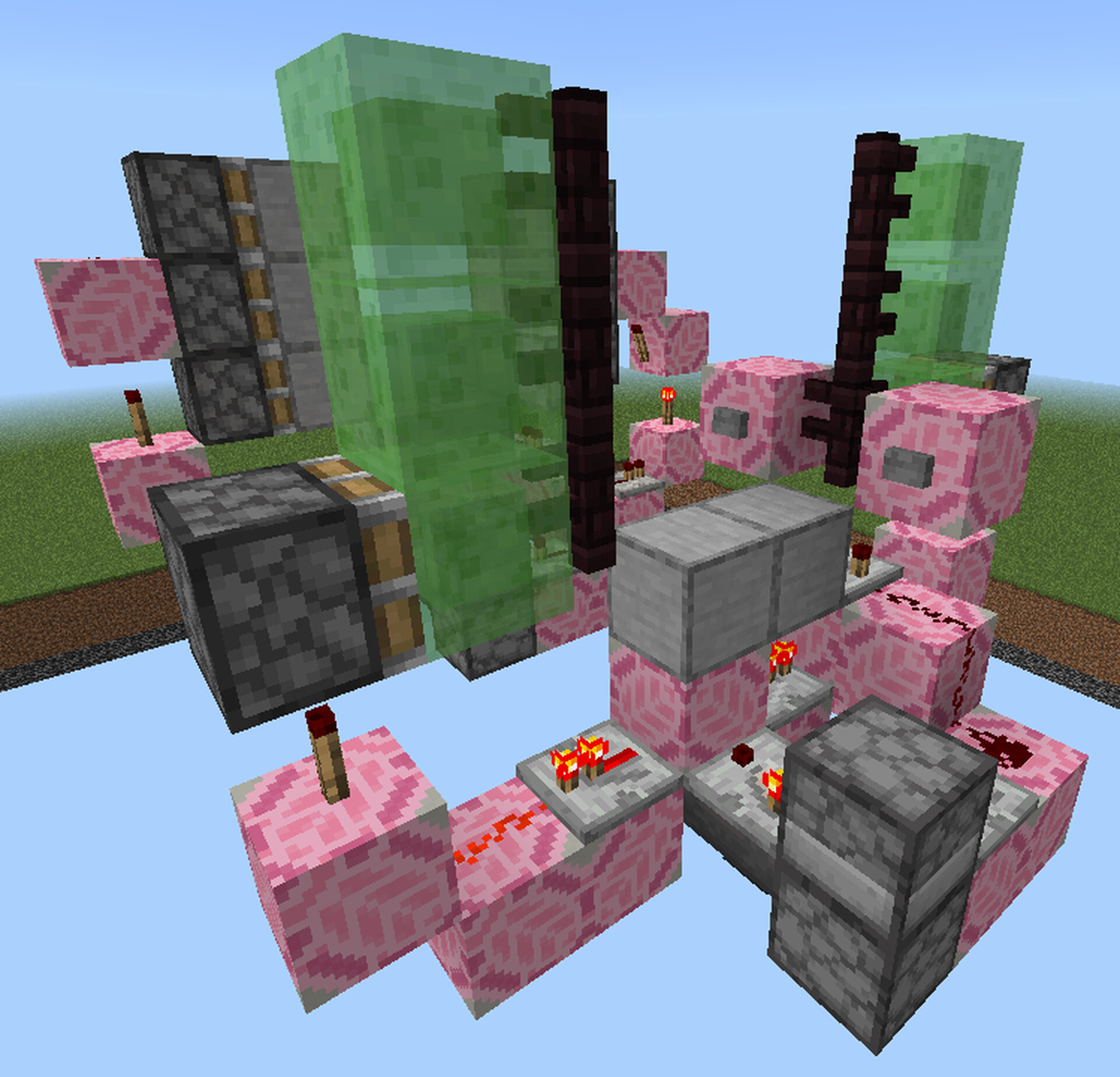 Two 2x3 piston doors Minecraft Map