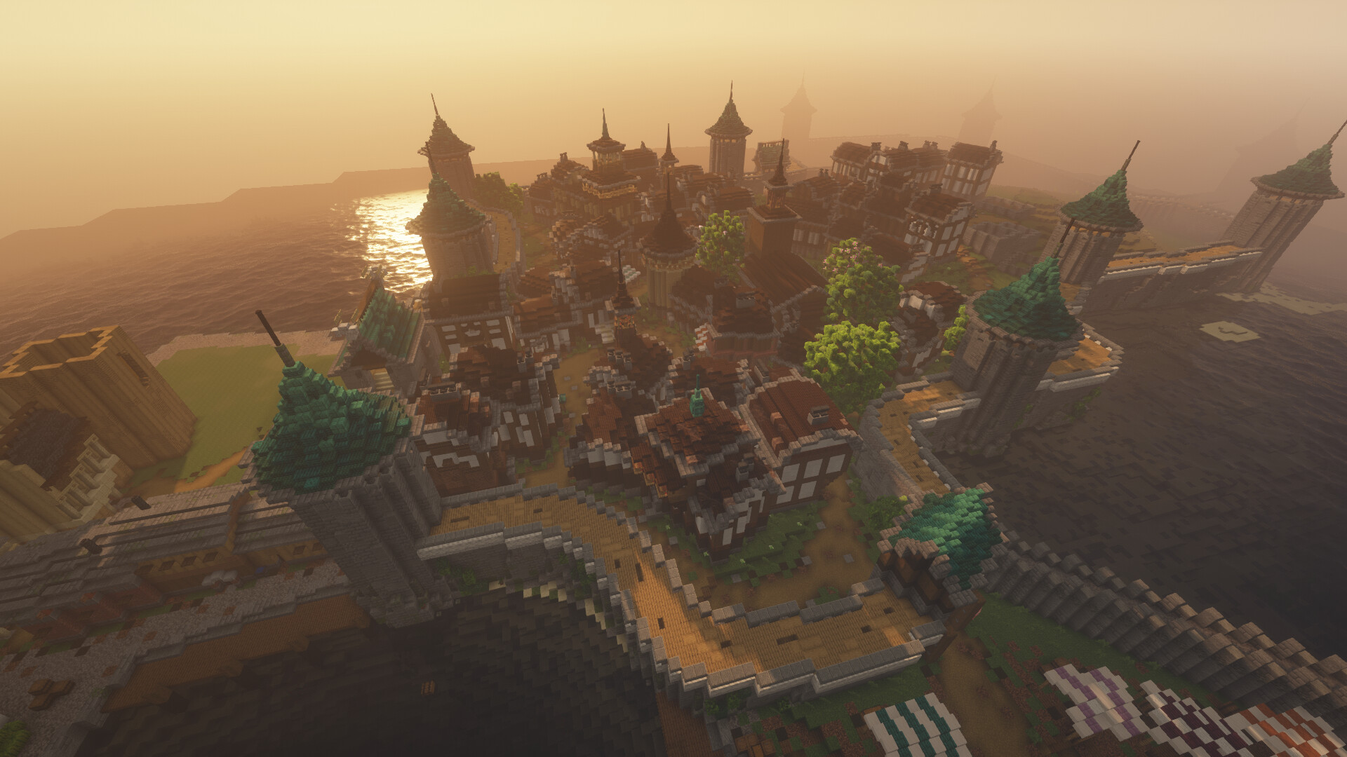 City on Corsaircraft Minecraft Map