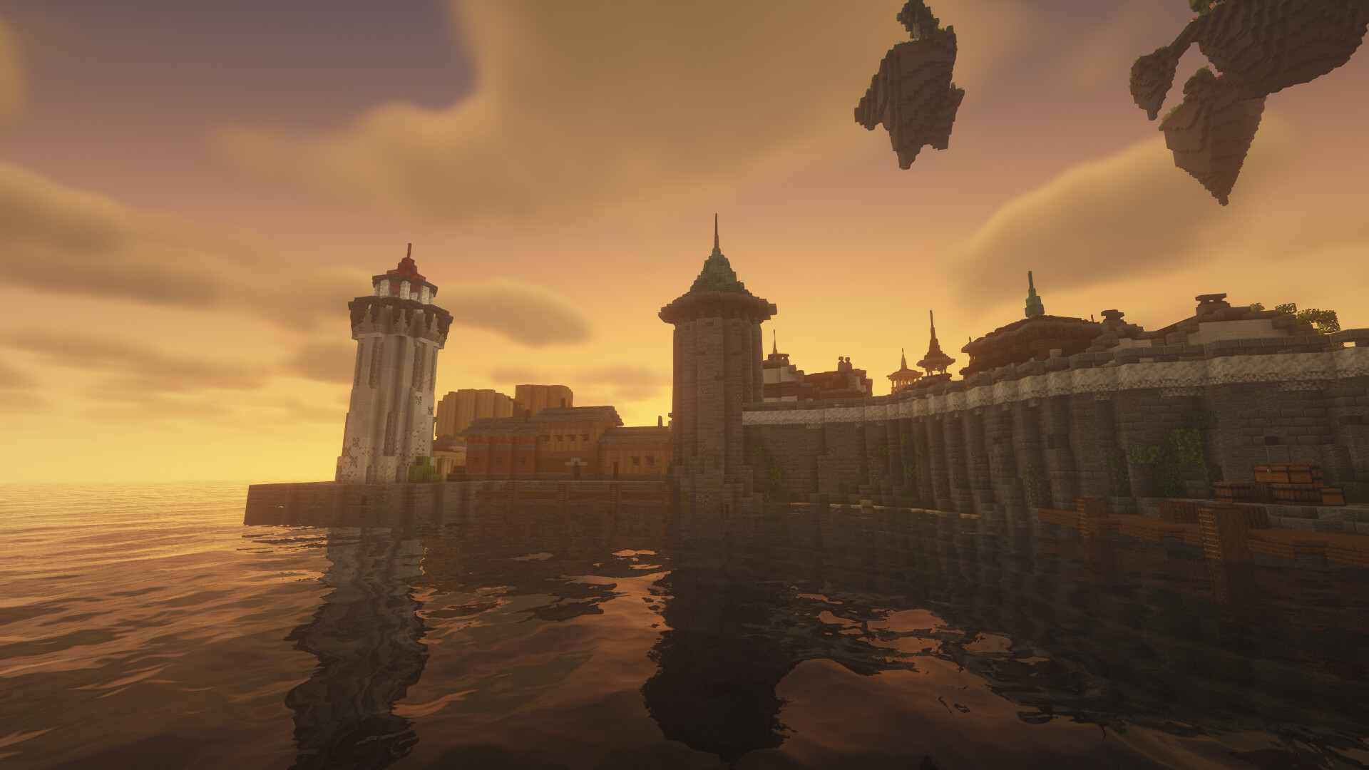 City on Corsaircraft Minecraft Map