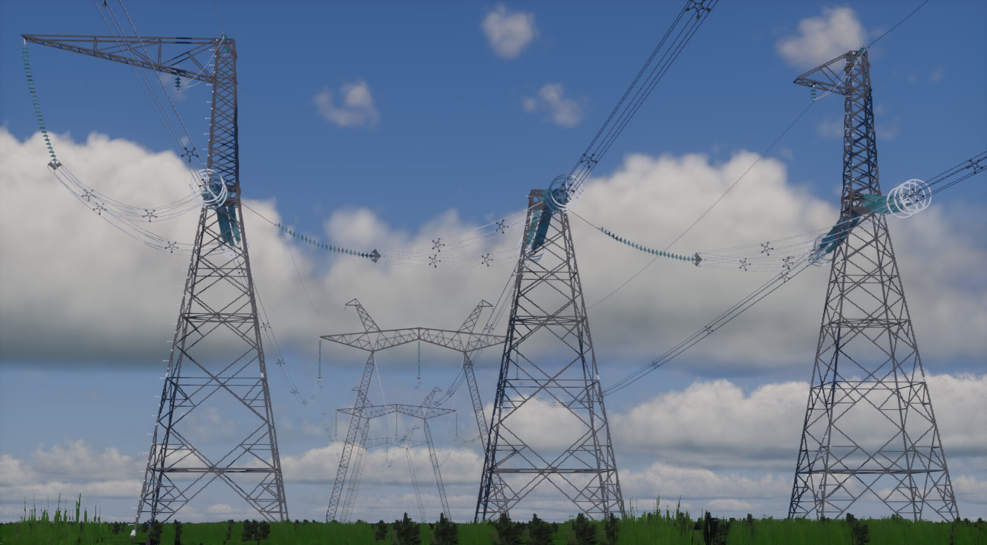 Power line 750kv (лэп750кв) Minecraft Map