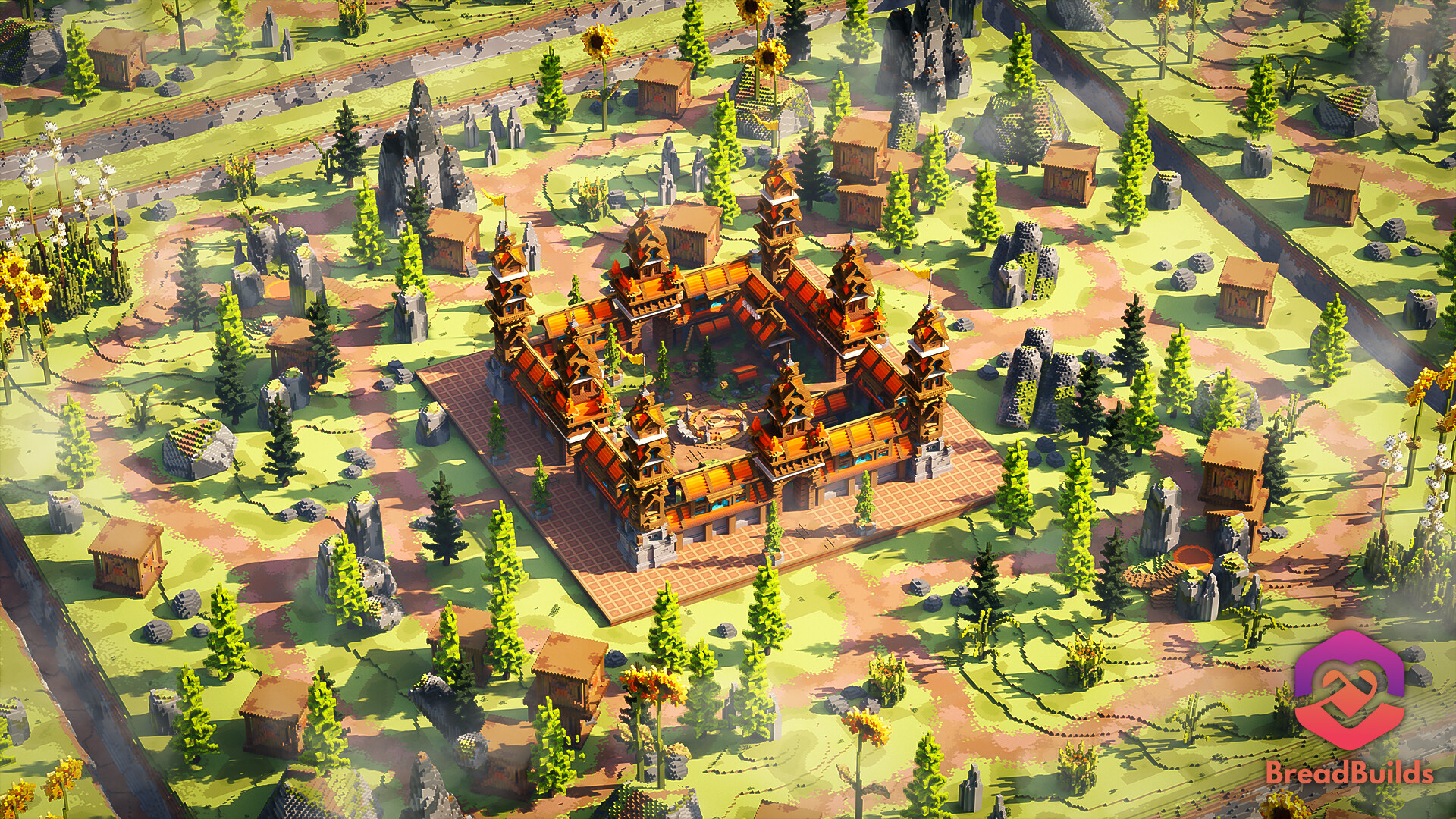 Factions Spawn - Sunflower World Minecraft Map