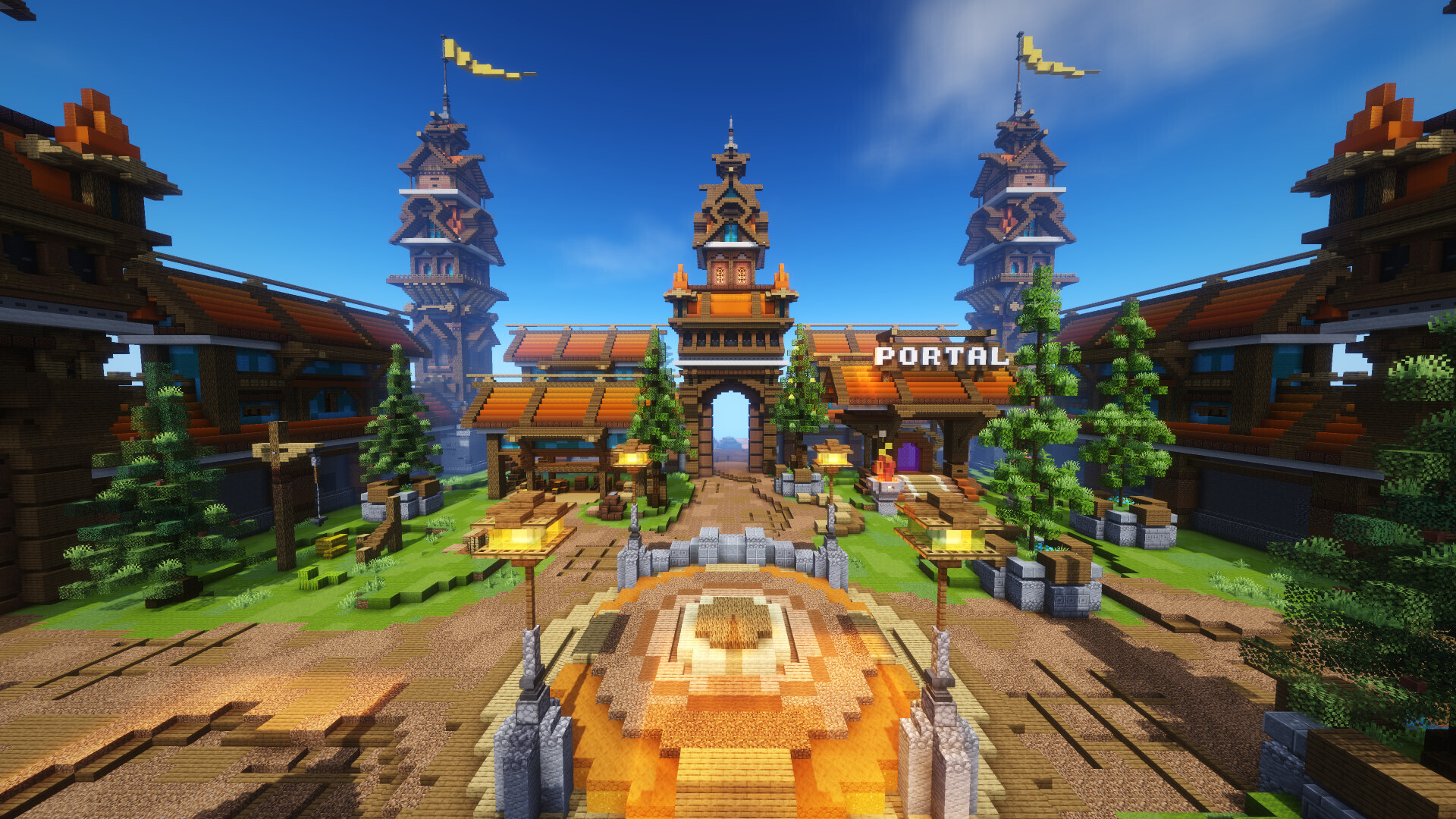 Factions Spawn - Sunflower World Minecraft Map