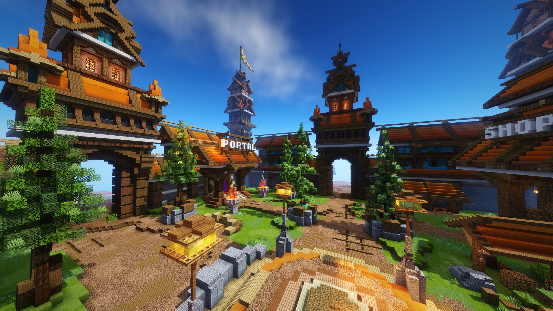 Factions Spawn - Sunflower World Minecraft Map