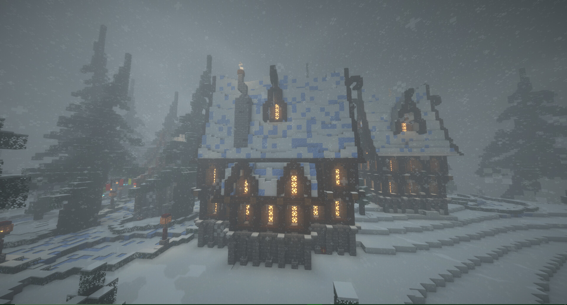 Winter Mansion (Schematic) Minecraft Map