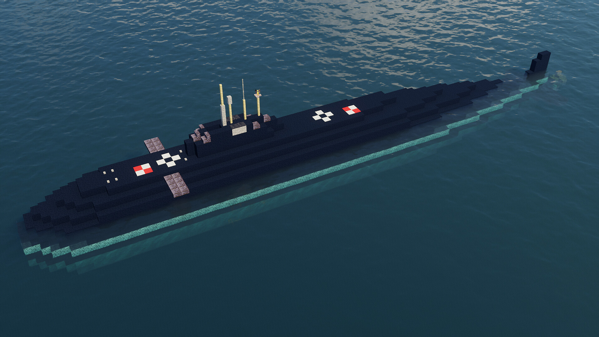 Victor-I Class Nuclear Attack Submarine Minecraft Map