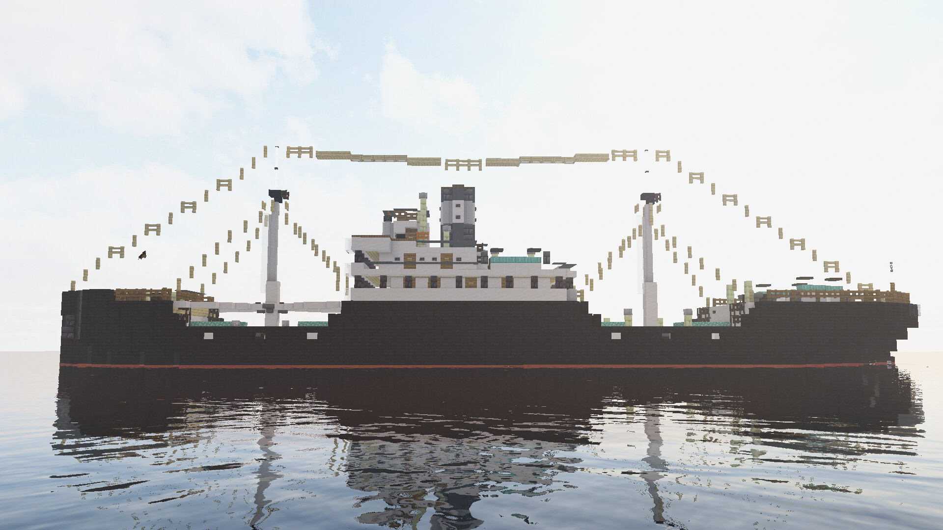 Small Cargo Steamer Ship + Download Minecraft Map