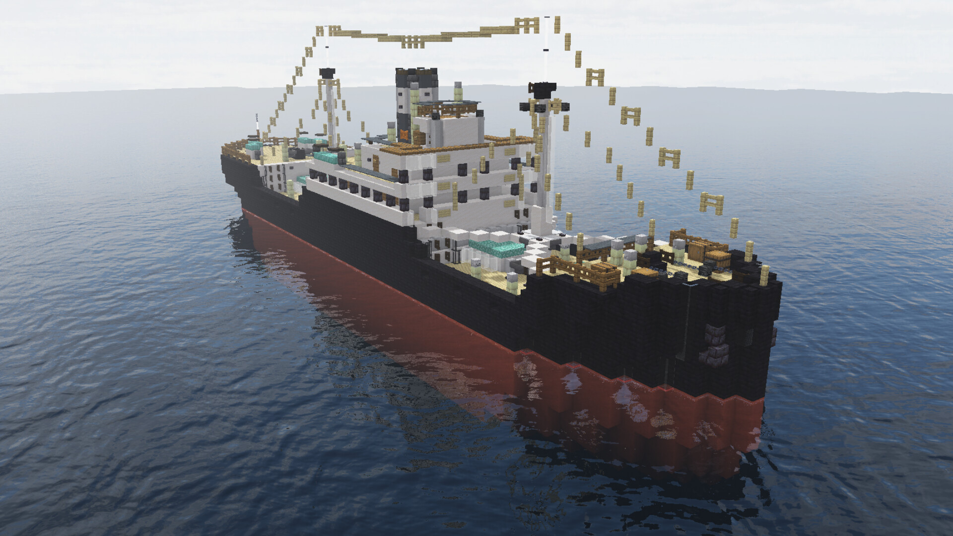 Small Cargo Steamer Ship + Download Minecraft Map