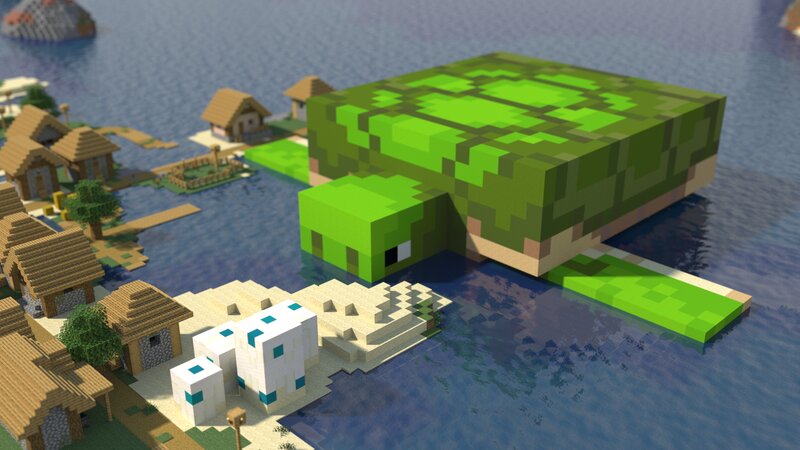 Turtle Mob Statue Minecraft Map