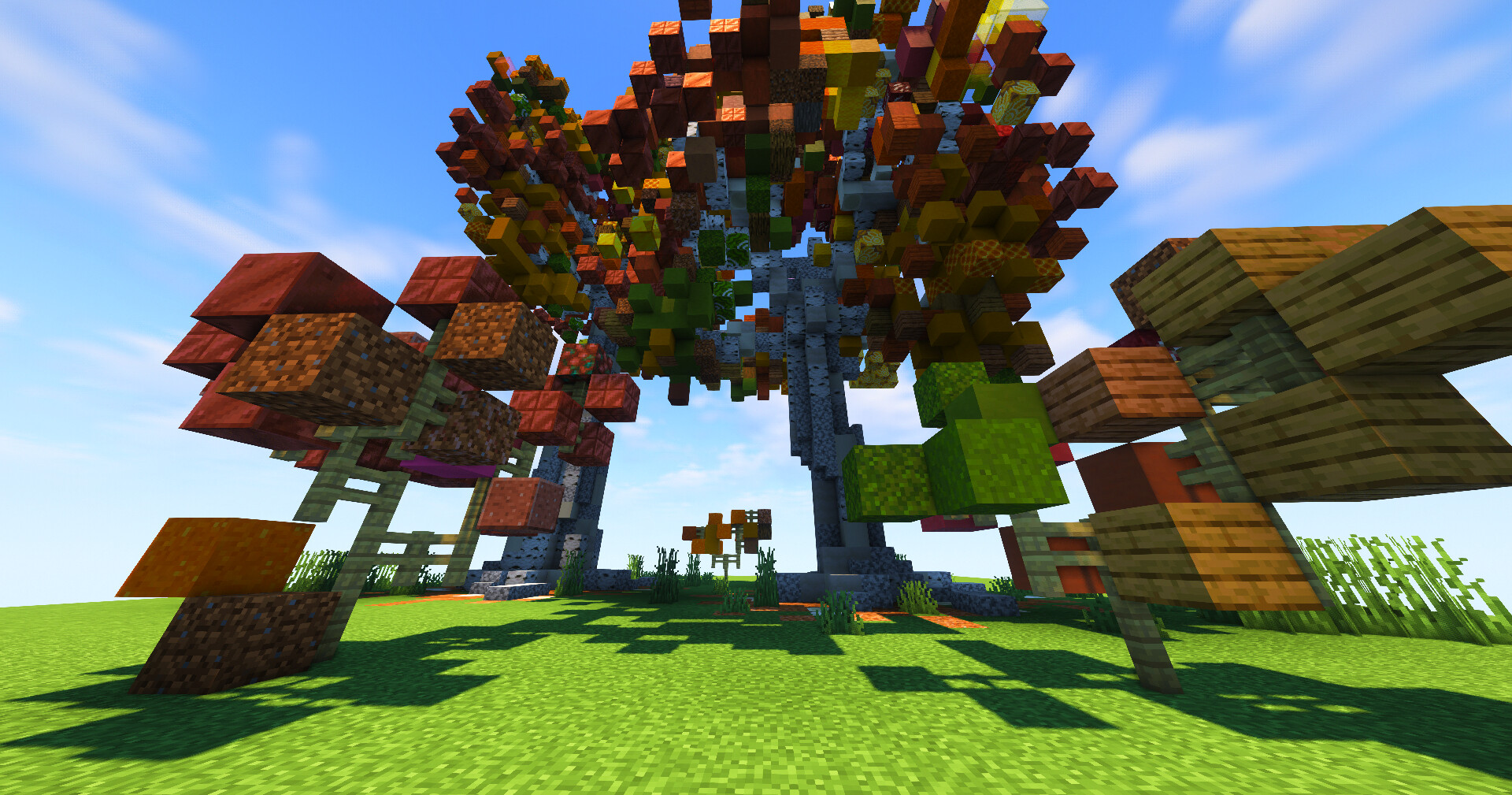 Some Custom Birch trees l Free to Use! Minecraft Map