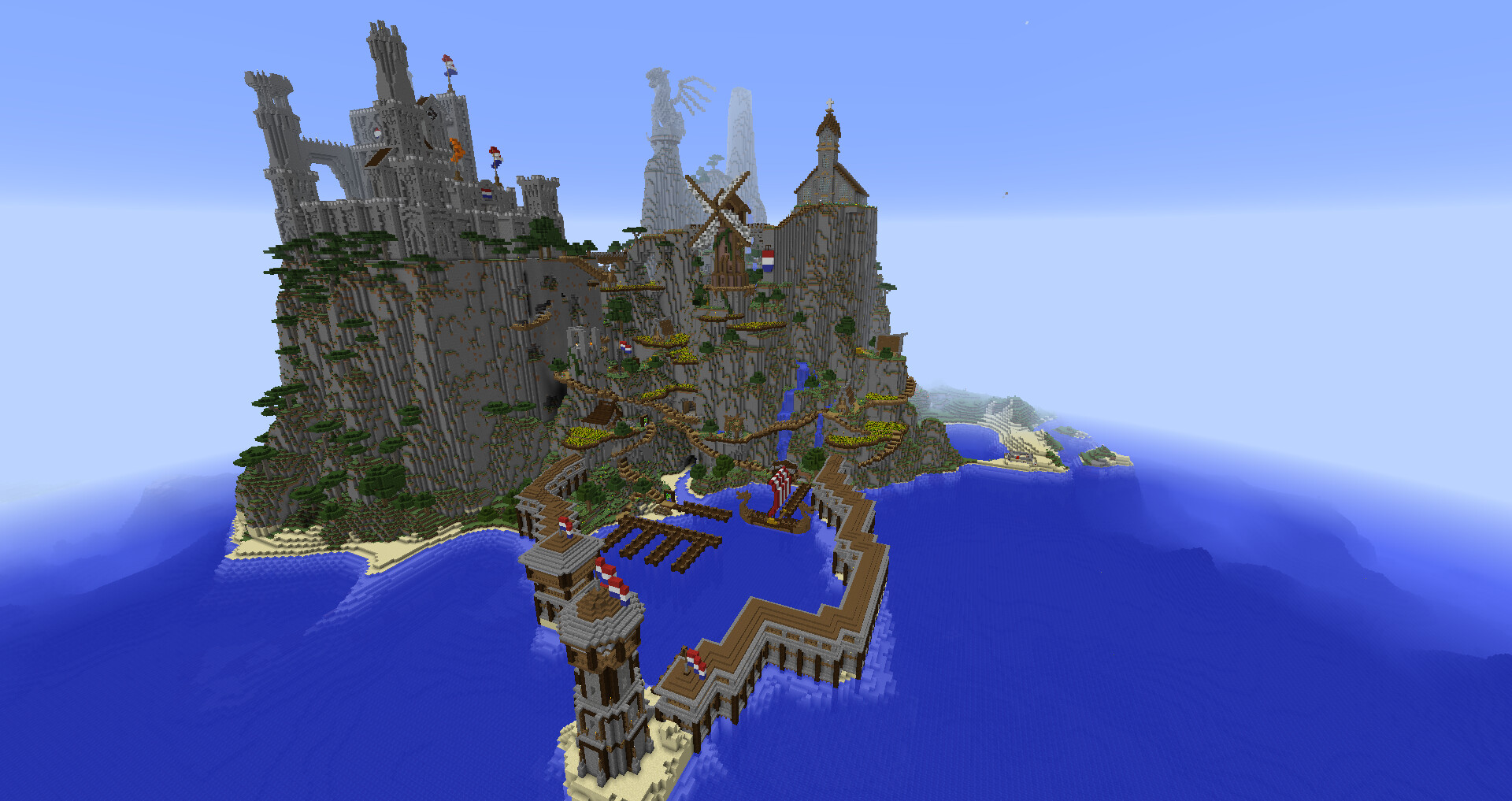 Medieval Mountain Village Minecraft Map