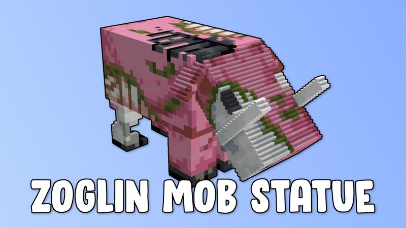 Zoglin Mob Statue Minecraft Map