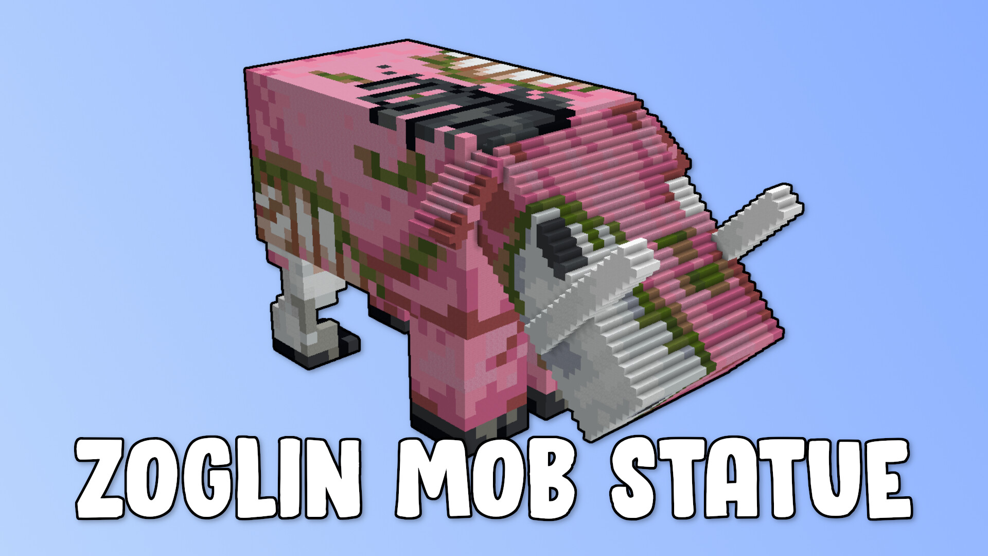 Zoglin Mob Statue Minecraft Map