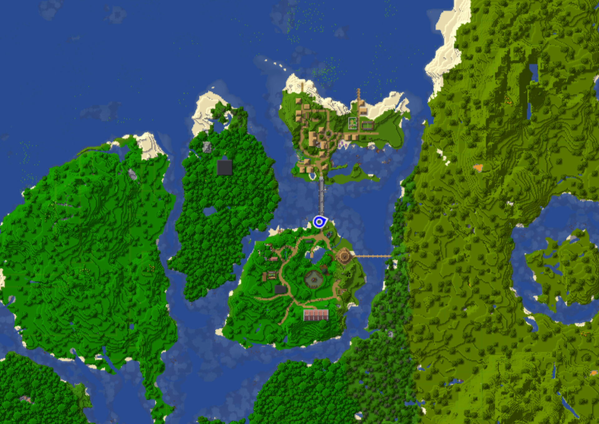 My old 2 player survival world Minecraft Map