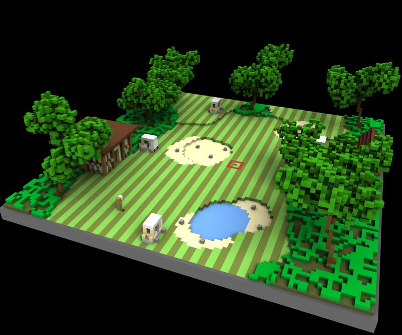 Golf Course KOTH [100x100] Minecraft Map